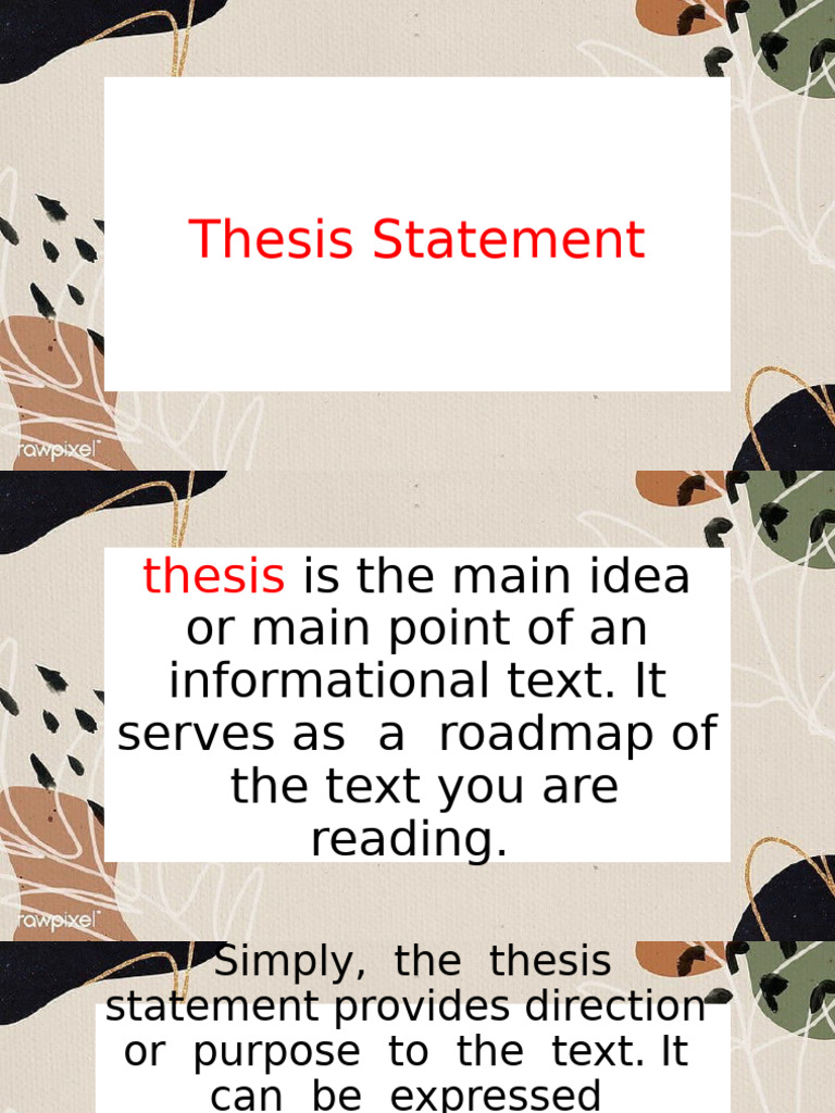 A.8-Thesis Statement | PDF | Deductive Reasoning | Psychology