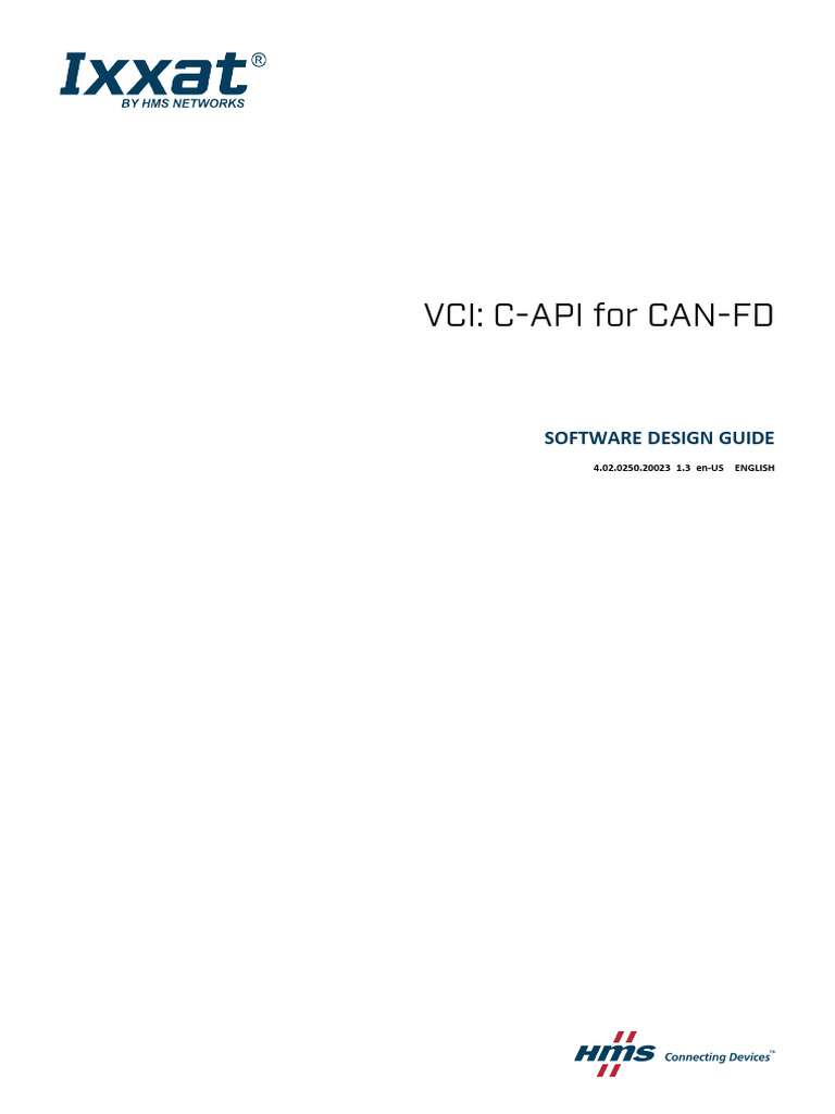 VCI V4 C-CanFD Software Design Guide English | PDF | Device Driver | Server (Computing)