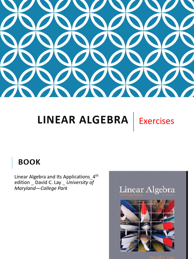 Linear algebra | PDF