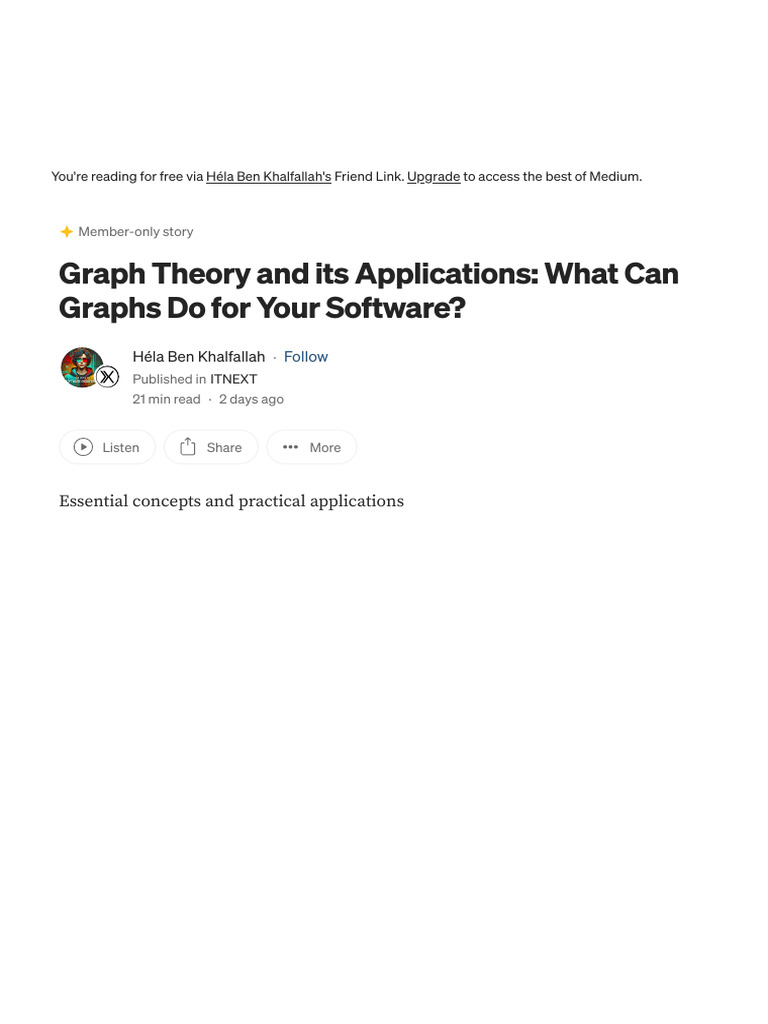 Graph Theory and its Applications_ What Can Graphs Do for Your Software ...