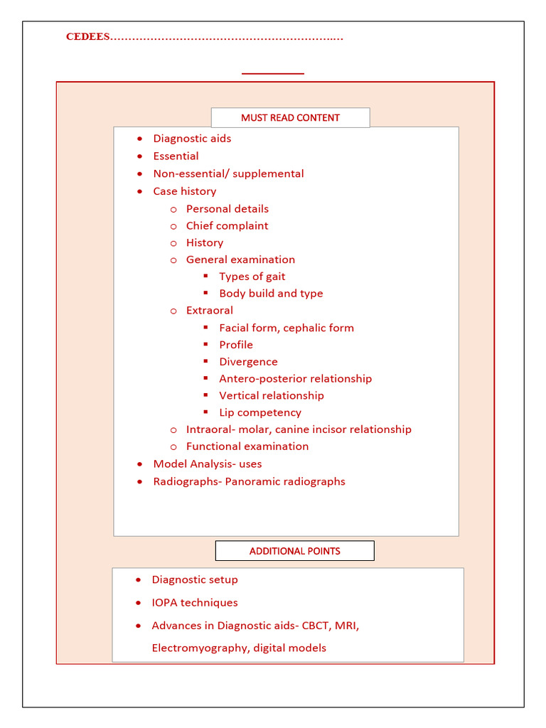 Diagnosis | PDF | Orthodontics | Medical Imaging