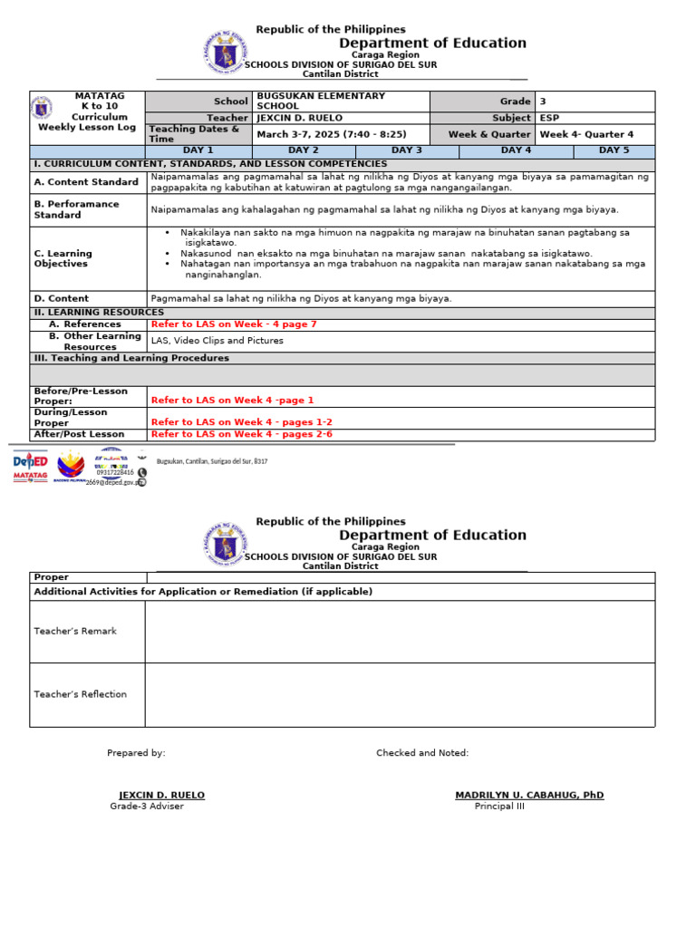 ESP-1 | PDF | Learning | Teaching