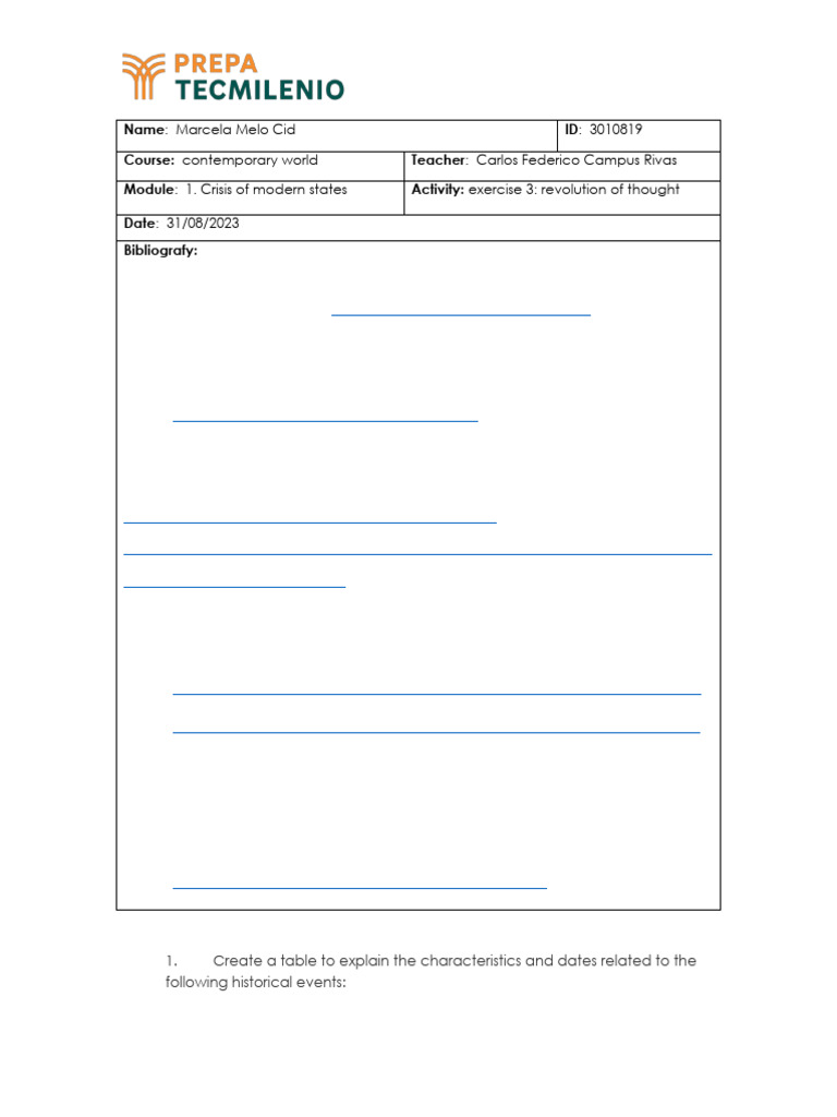 Exercise 3 | PDF | Age Of Enlightenment | Scientific Revolution