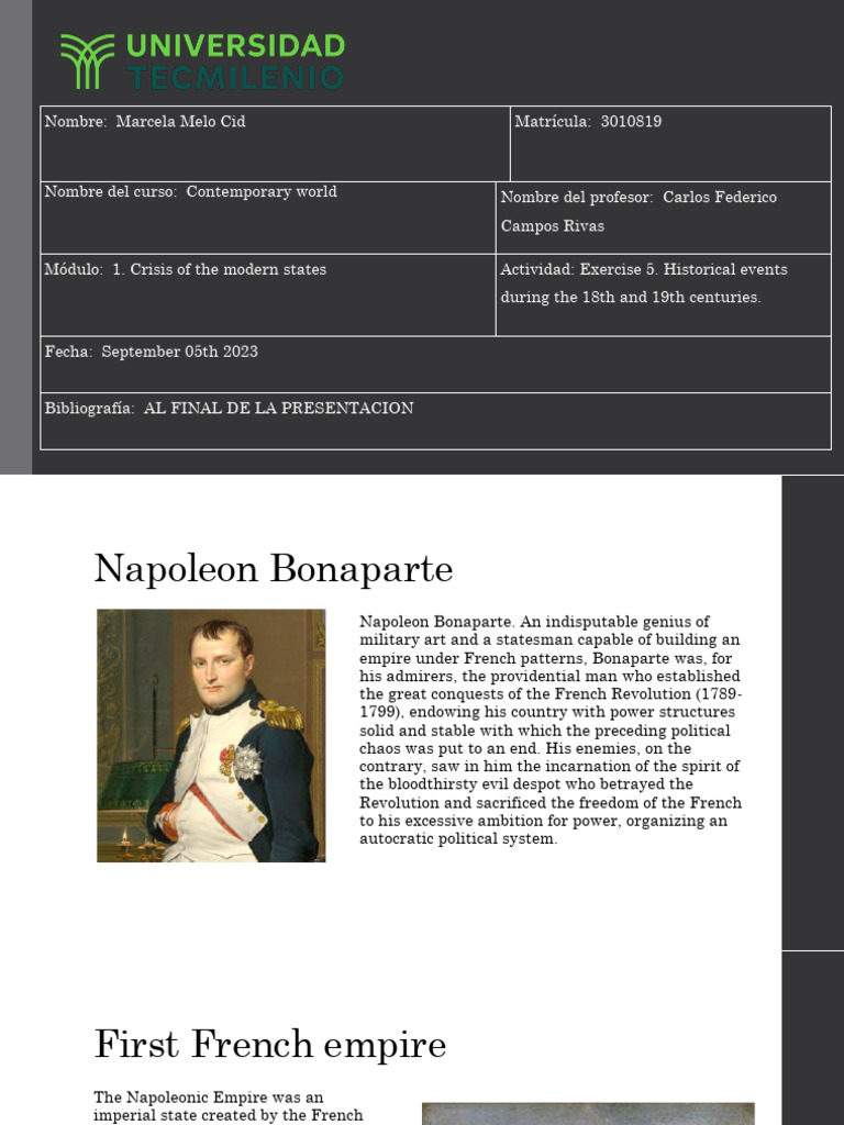 Napoleon and 19th Century Revolutions | PDF | First French Empire ...