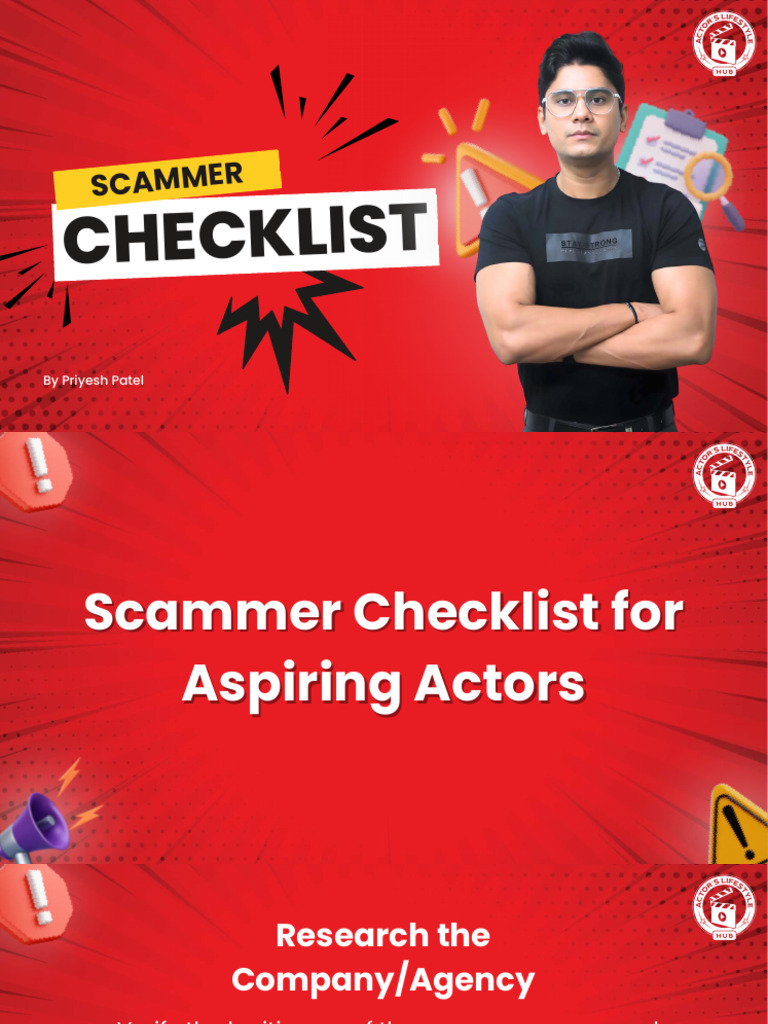 Scammer Checklist | PDF | Spamming | Audition