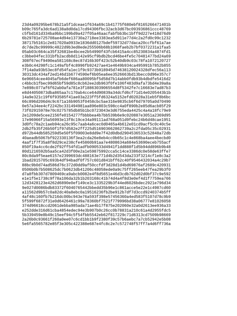 Bitcoin Brainwallets Hex 1 | PDF