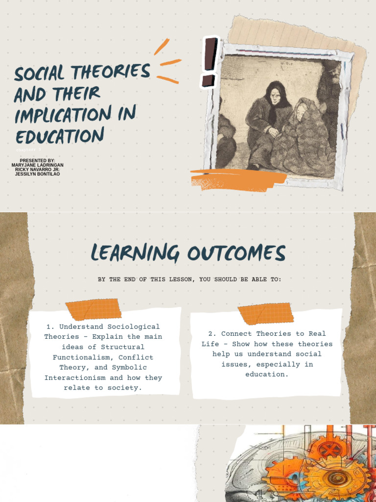 Social Theories and Implication in Education | PDF | Society | Sociology