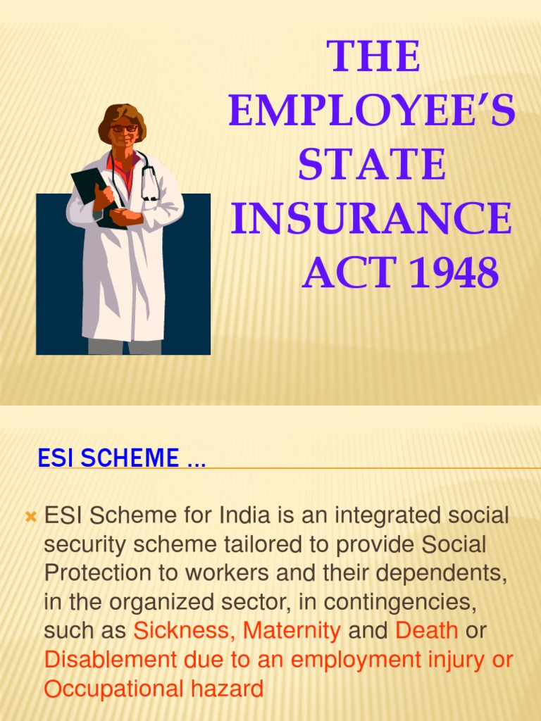 ESIC | PDF | Employee Benefits | Social Security (United States)