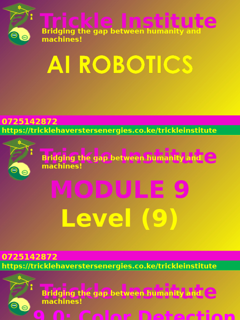 AI ROBOTICS M 9.2 - Build A Robot For Color Coding Application | PDF