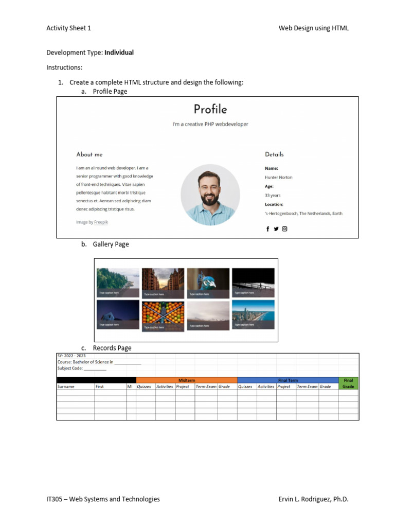 Activity Sheet 1 | PDF