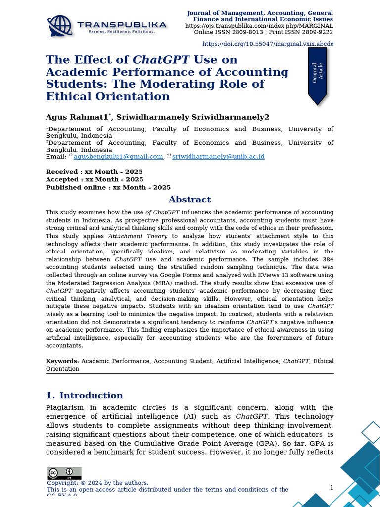 Agus Rahmat - Manuscript - MARGINAL | PDF | Attachment Theory | Morality