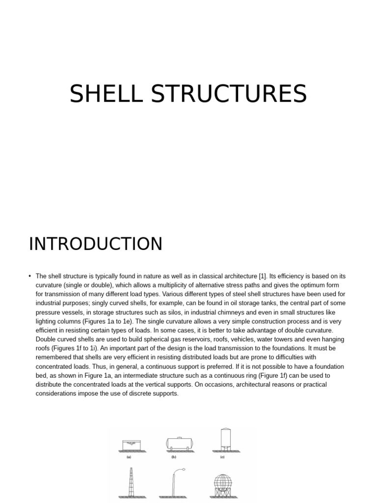 Shell Structures Group 1 | PDF | Dome | Geometric Objects