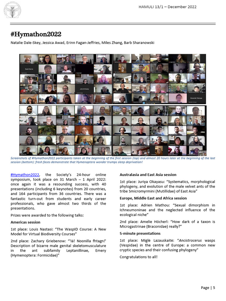 Hamuli - 13 1 - December 2022 6 7 | PDF | Macro Photography | Hymenoptera