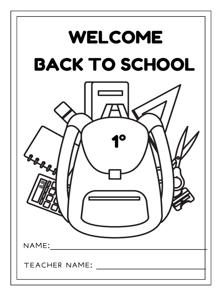Back To School Activity Worksheet Bundle | PDF