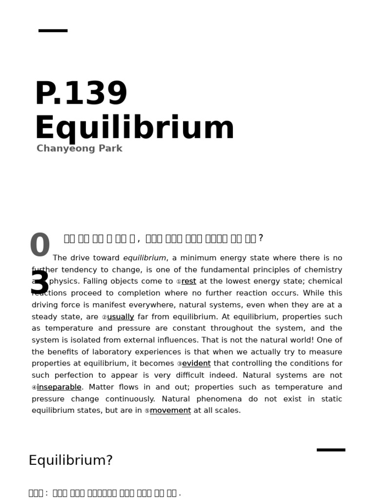 Understanding Chemical Equilibrium | PDF | Chemical Equilibrium ...
