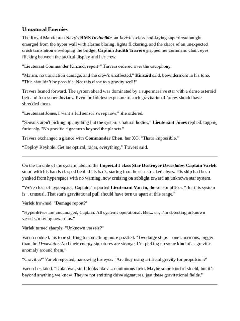 Star Wars X Honorverse | PDF | Fighter Aircraft | Ships