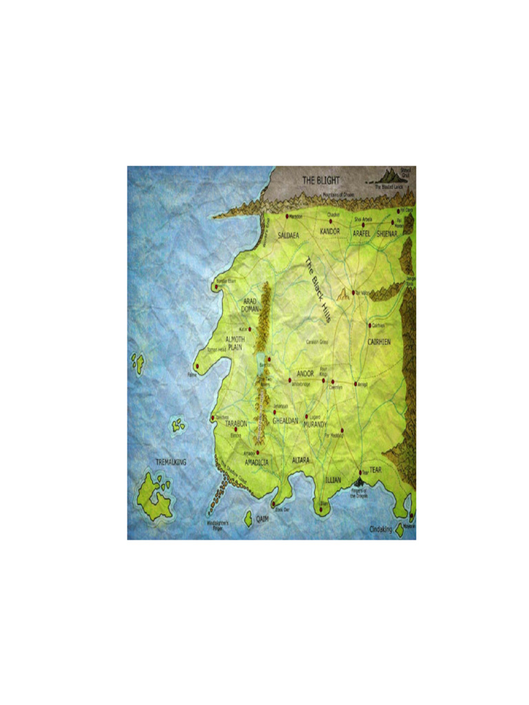 Wheel of Time Map - Silic | PDF
