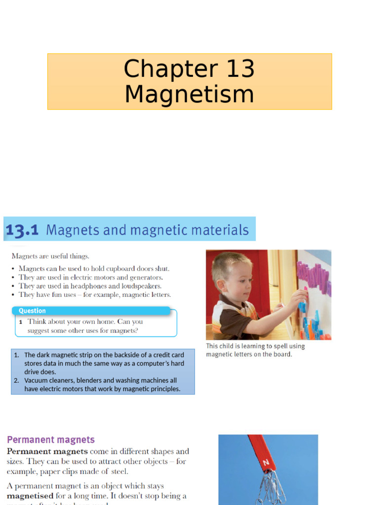 Chapter 13 Magnetism | PDF