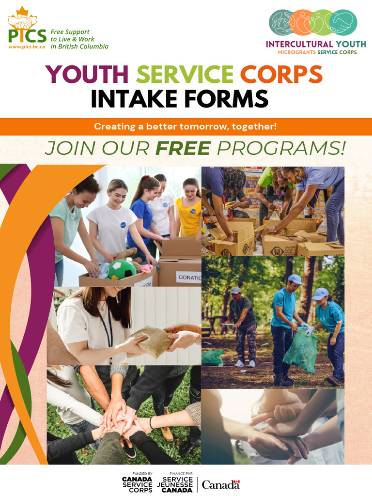 Youth Service Corps Registration Forms | PDF