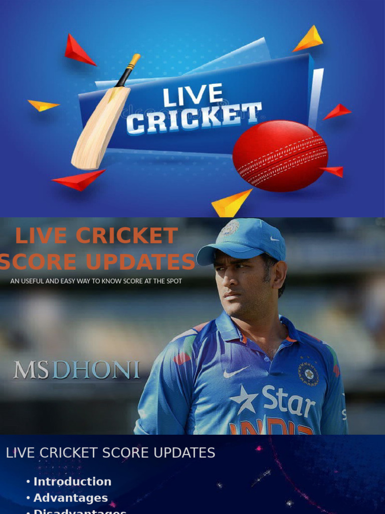Live Cricket Score Updates Online | PDF