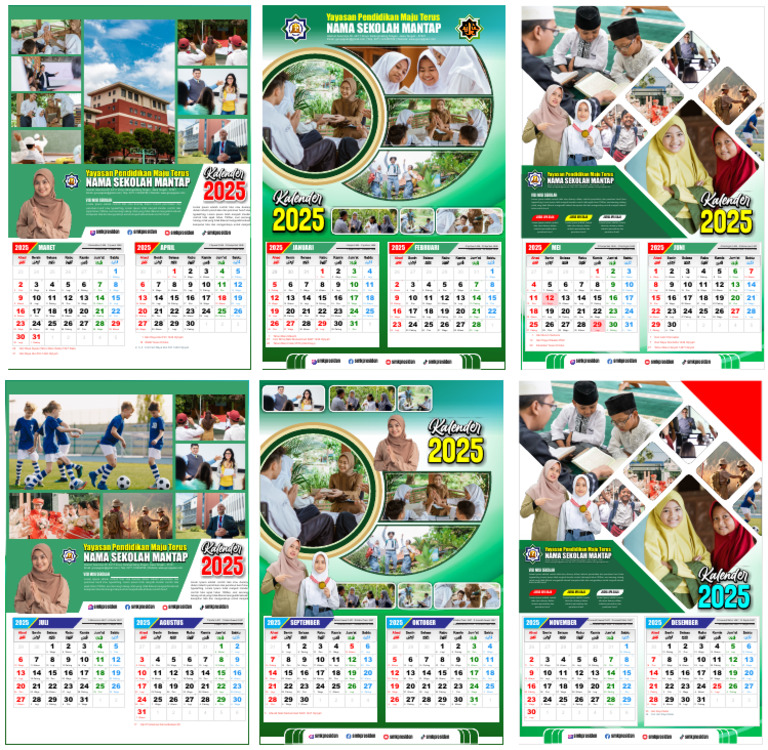 Desain Kalender Sekolah 2025 | PDF