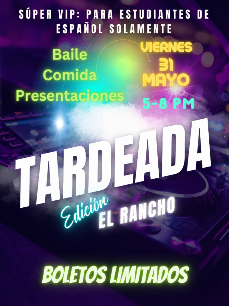 Tardeada Flyer 2024 | PDF