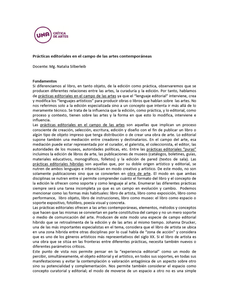 2021 Una Ca Cursos Extension Programa Practicas Editoriales | PDF | Publicación | Libros