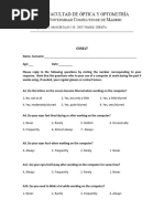 CVS-Q Definitivo English | PDF | Visual Perception | Nervous System