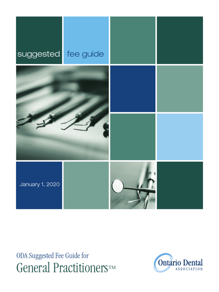 2020 ODA Suggested Fee Guide For General Practitioners | PDF | Dental ...