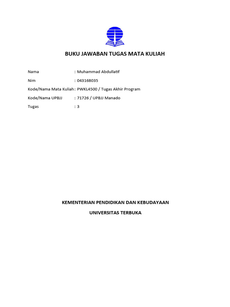 Tugas 3 PWKL4500 Tugas Akhir Program | PDF