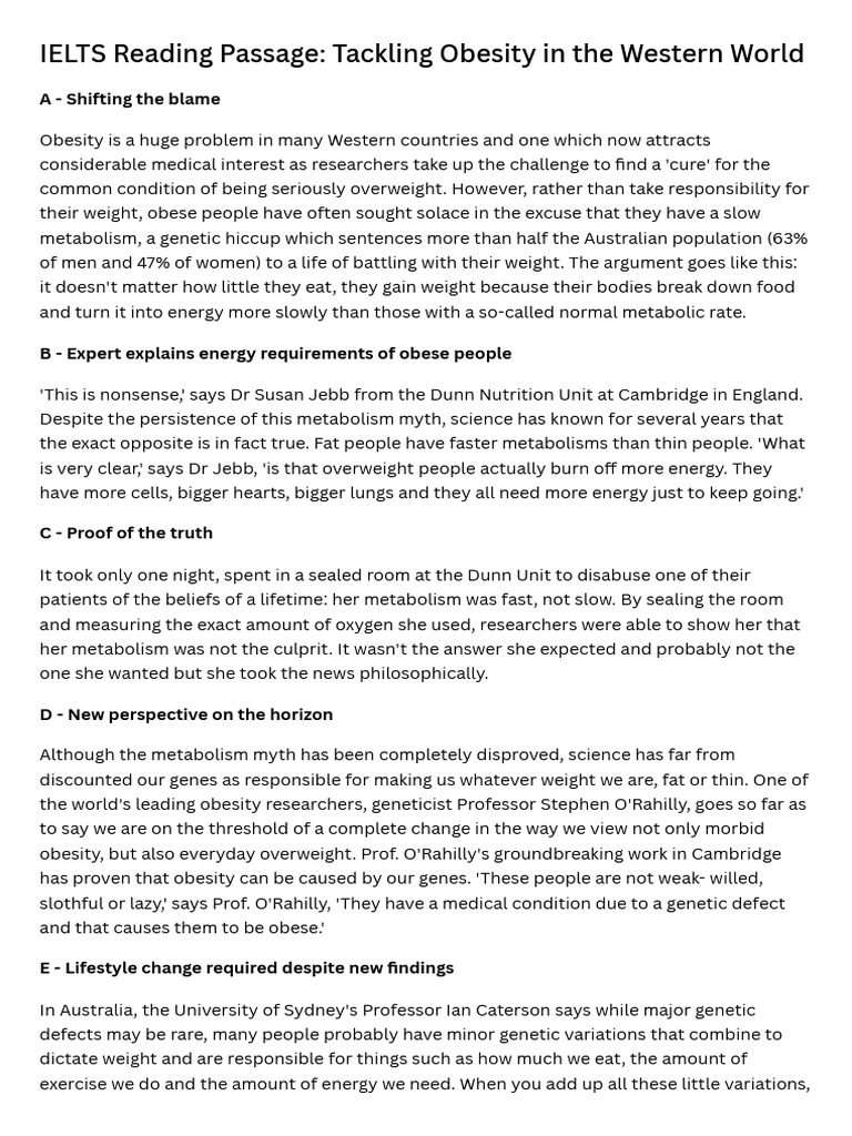 Tackling Obesity: Myths and Insights | PDF | Leptin | Obesity