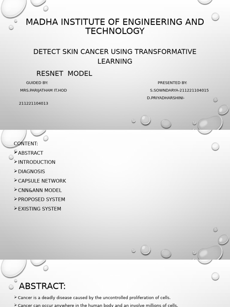 Detect Skin Cancer | PDF | Skin Cancer | Deep Learning