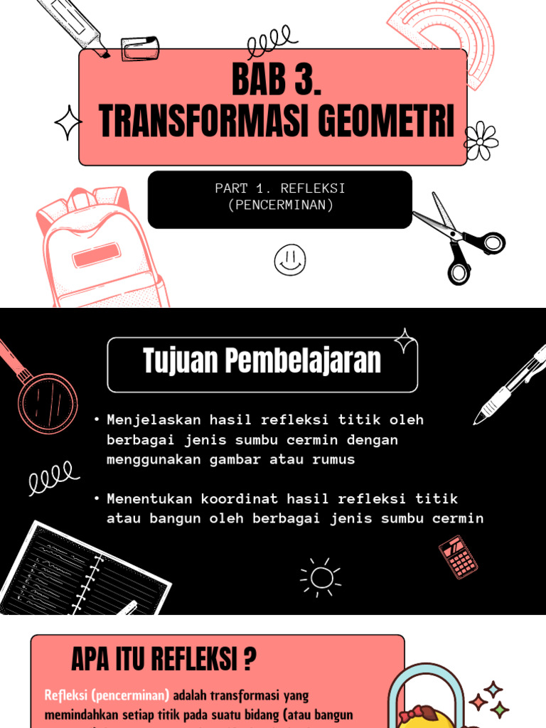 Bab 3 Transformasi Geometri - Refleksi | PDF