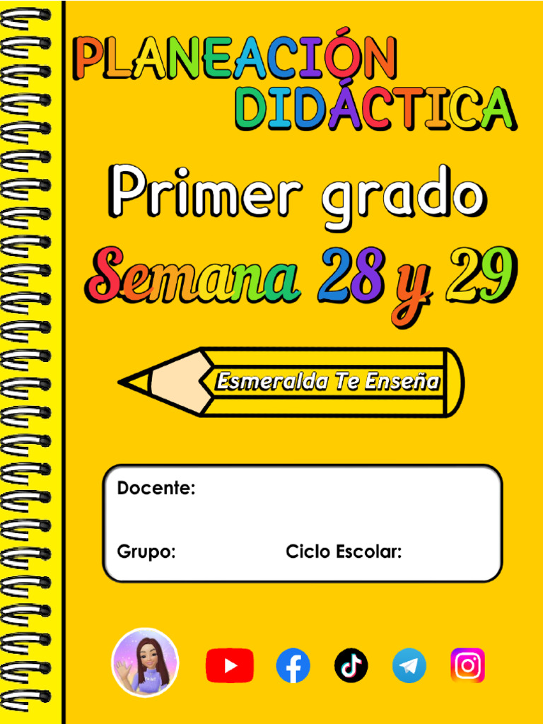 ? 1° S28 S29 PLANEACIÓN DIDÁCTICA ? Esmeralda Te Enseña ? | PDF | Planificación | Medios de ...