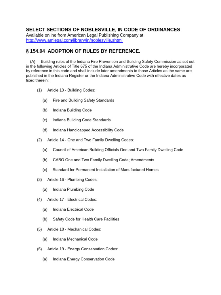 3.1.2.A.SRd SelSecNoblesvilleCodeofOrdinance | PDF | Zoning | Building Code