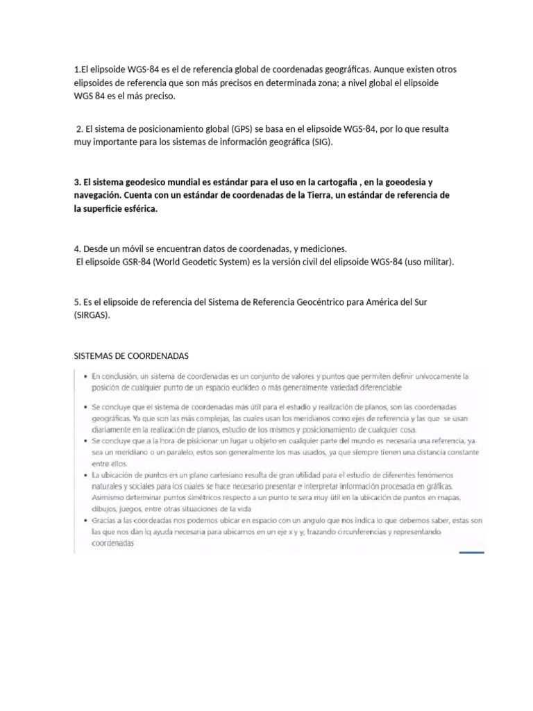 Elipsoide WGS-84 y su importancia global | PDF