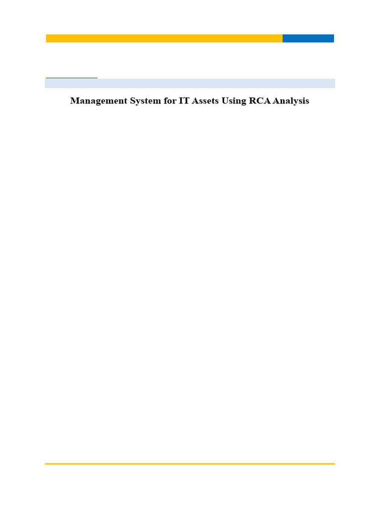 Management System For IT Assets Using RCA Analysis | PDF | Qr Code ...