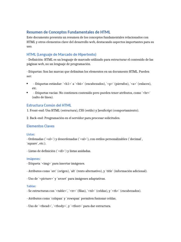 Resumen HTML | PDF