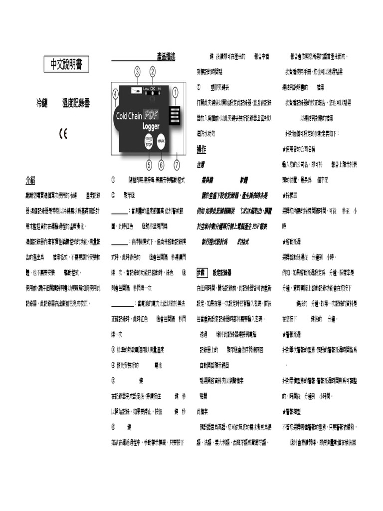Chinese Operation Manual | PDF