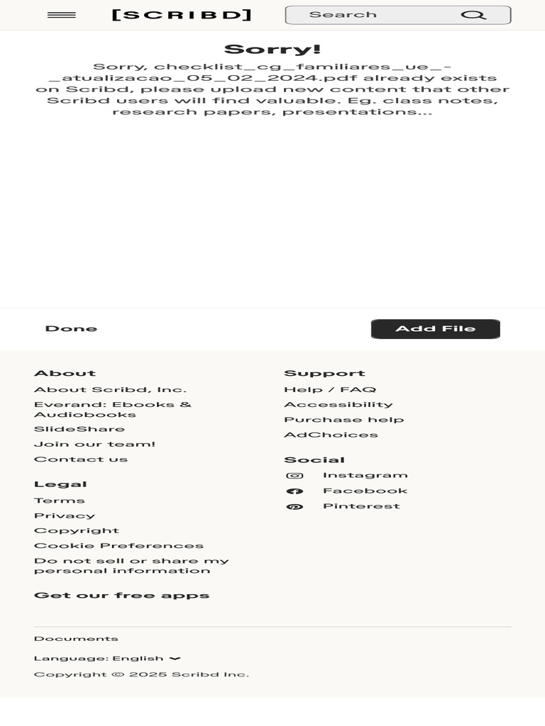 Sorry!: Search | PDF