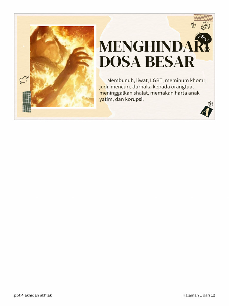Menghindari Dosa Besar I | PDF