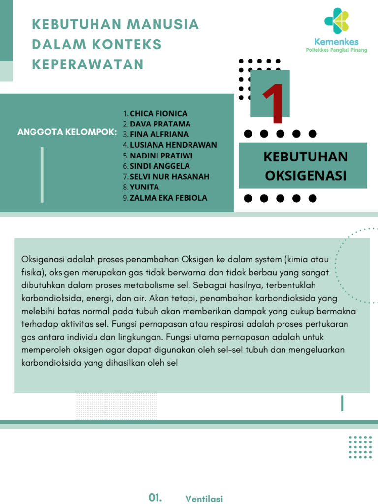 Kebutuhan Oksigenasi dalam Keperawatan | PDF