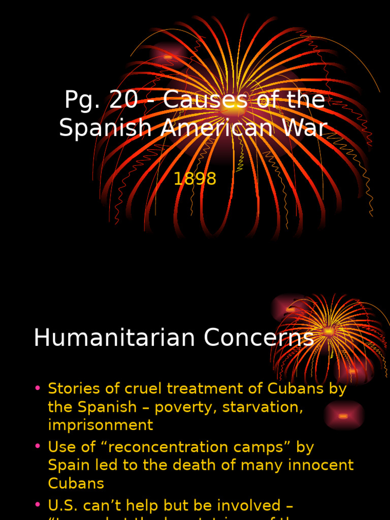 Causes of The Spanish American War | PDF