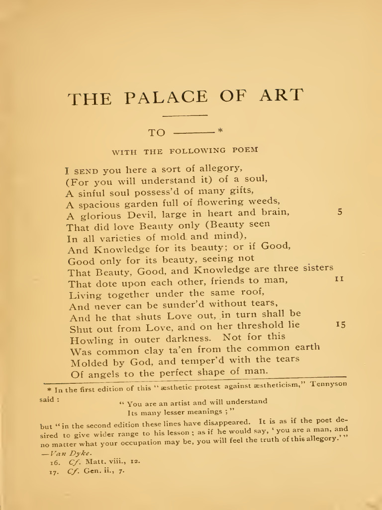 The Palace of Art, and Other Poems (IA Palaceofartother00tenn) - 11-26 ...