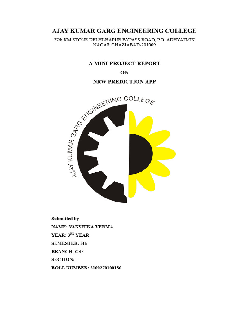 Mini Project Report | PDF | Usability | Data Analysis