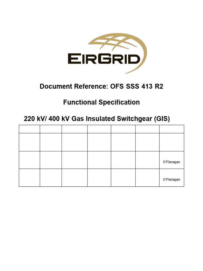 OFS-SSS-413-R2-Gas-Insulated-Switchgear | PDF | High Voltage ...