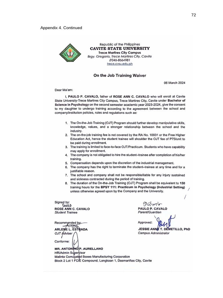 Appendix 4 Overview And Details Pdf