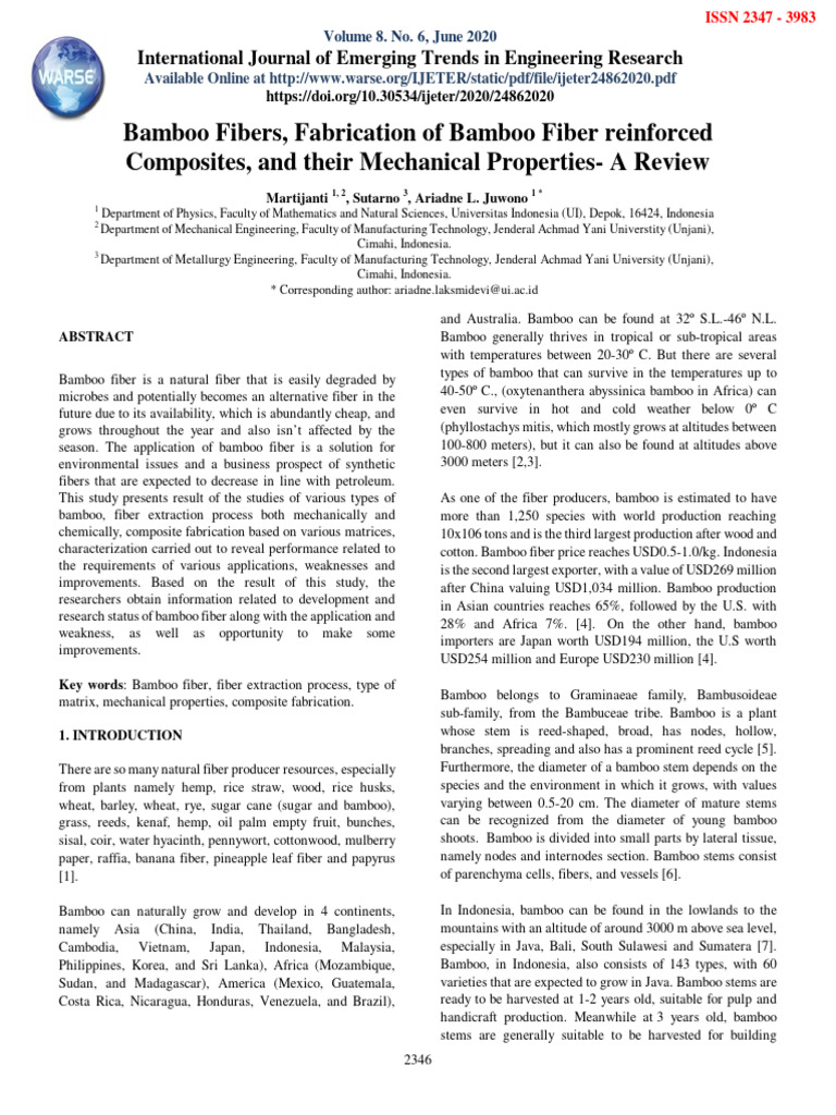Bamboo_Fibers_Fabrication_of_Bamboo_Fibe | PDF | Composite Material | Sodium Hydroxide