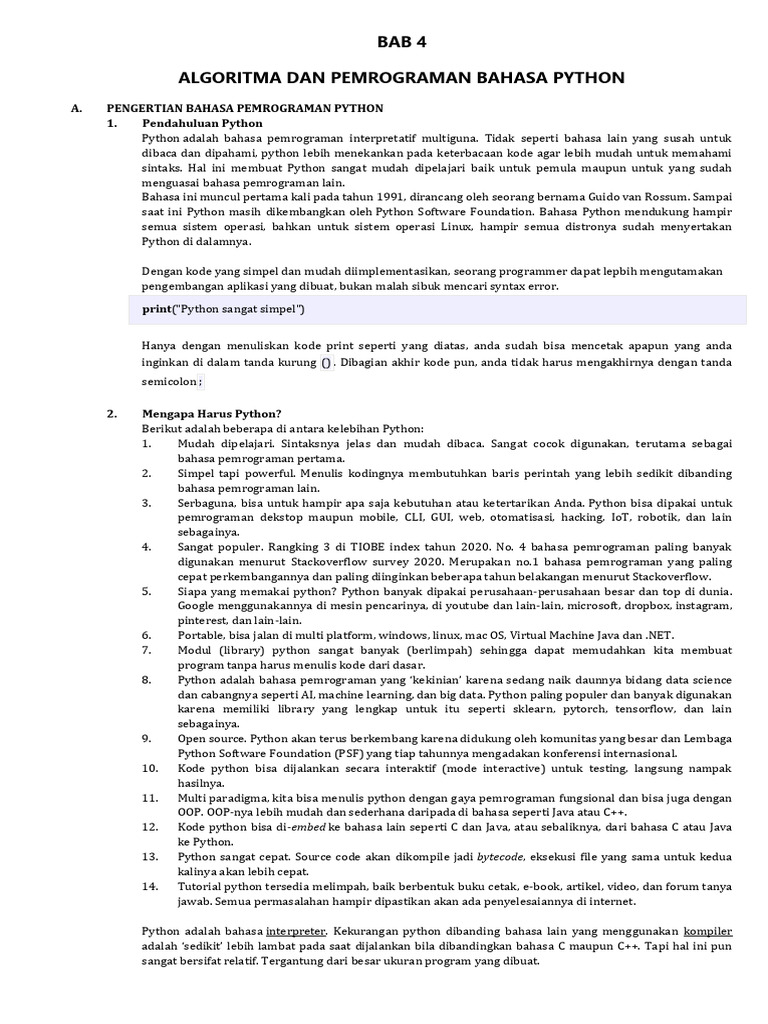 Modul Phyton Kelas 12 | PDF