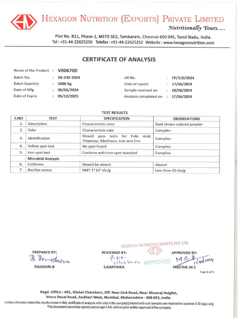 COA | PDF